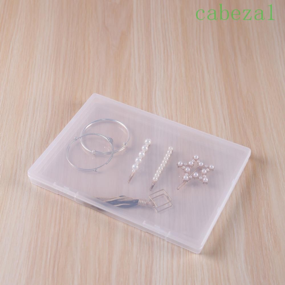 CABEZA Rectangular Plastic Clear Storage Box, Container Case ...