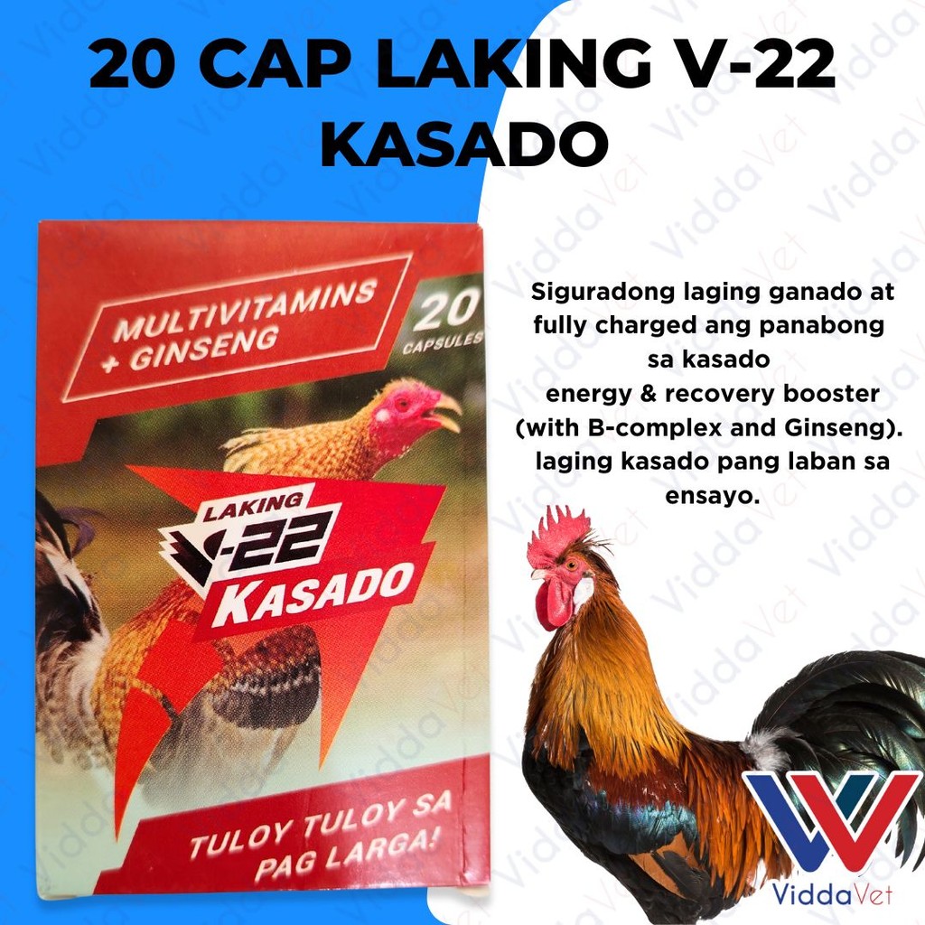 Laking V-22 Kasado 20 capsule for animals | Shopee Malaysia