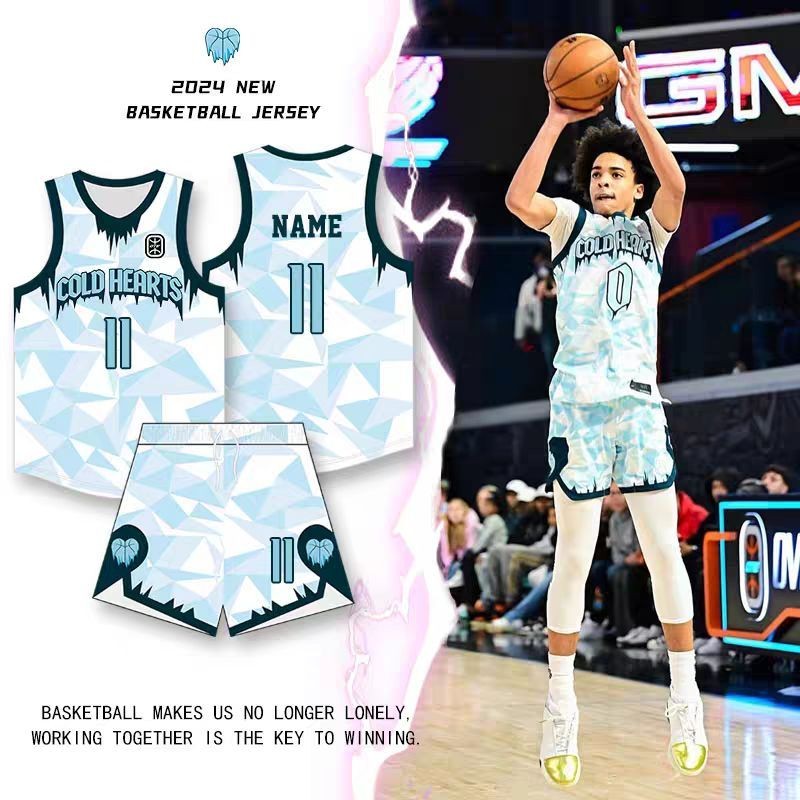 篮球服套装男学生比赛训练队服新款OTE美式篮球衣团购女Basketball suit set for male students ...