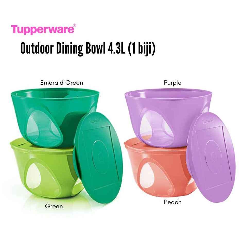 TAKN Tupperware Outdoor Dining Bowl 4.3L Large Food Container With Lid ...