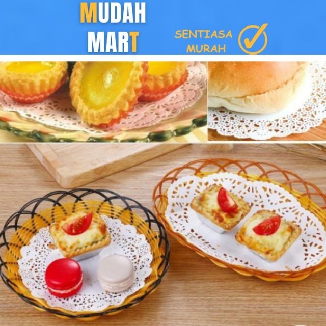 W6A7 140pcs 4.5"-12"oval/circle paper doilies doiley paper kertas ...