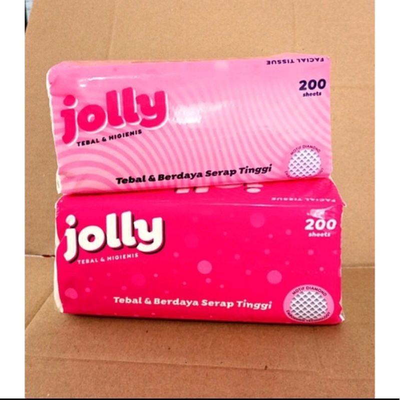 Jolly Tissue 200 Sheets 2ply Facial Tissue Thick And Hygienic Tissue ...