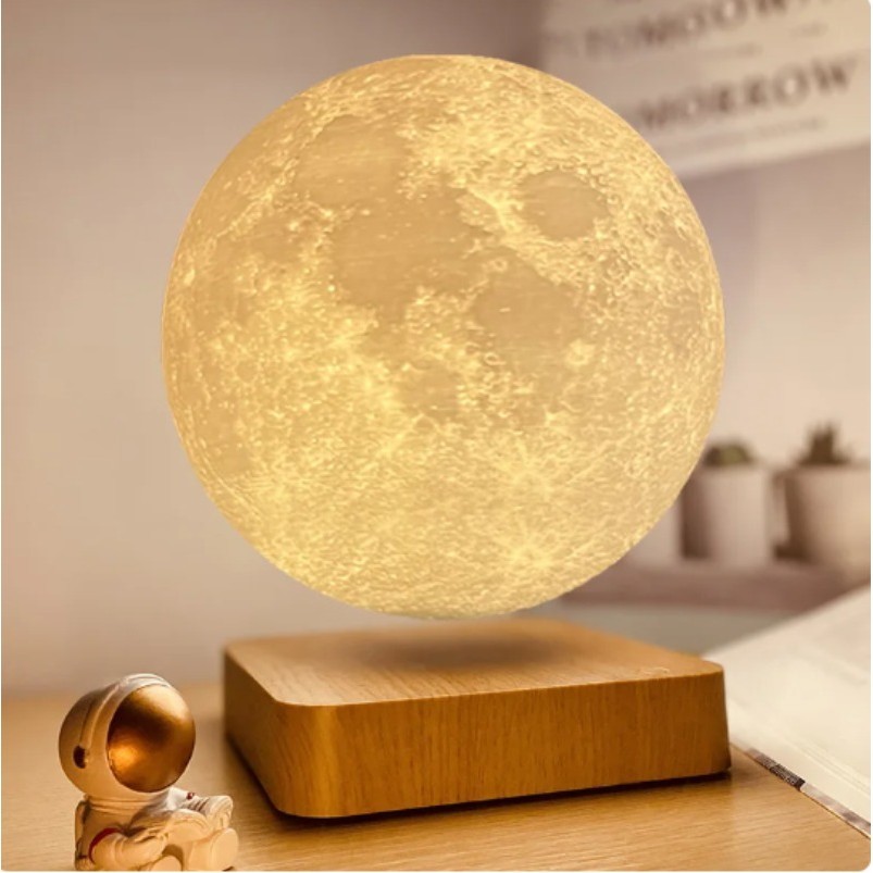 Levitating Moon Lamp 3D printing True Moon Appearance 14cm 18cm 3 Color ...