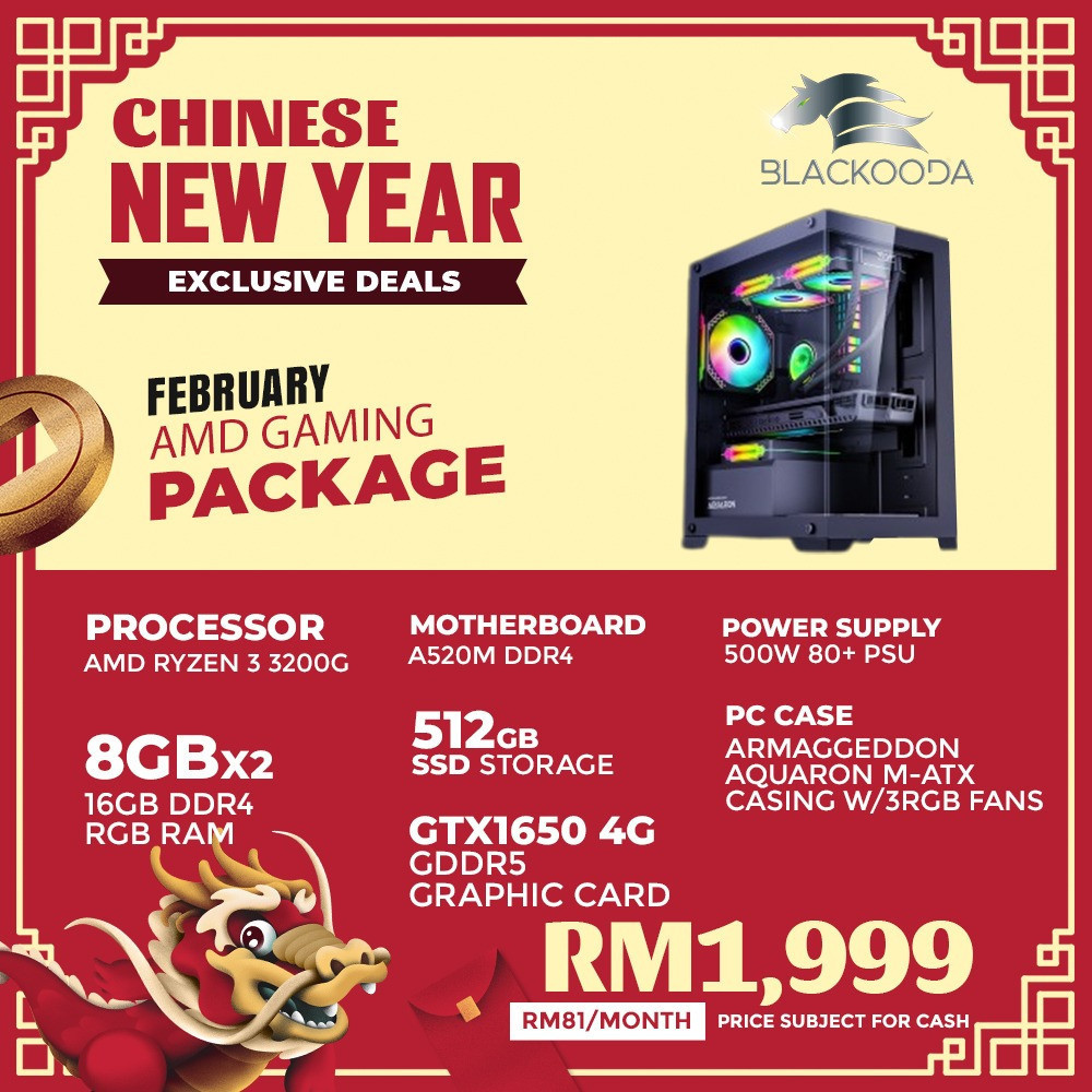 CNY Promotion !!! AMD RTX 4060 Gaming PC Package | Budget PC | Budget ...