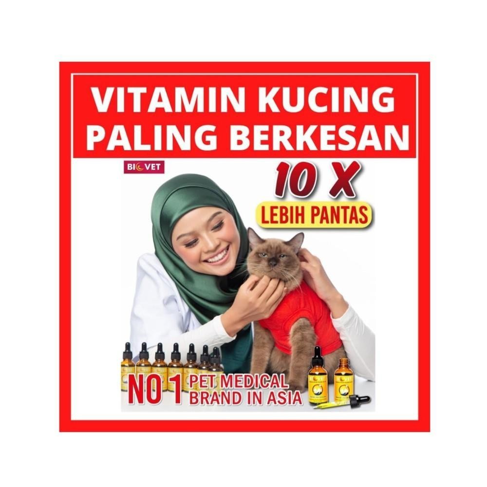 Biovet Vitamin Si Comel Kucing Gemuk Selera Makan Bulu Cantik Sihat ...