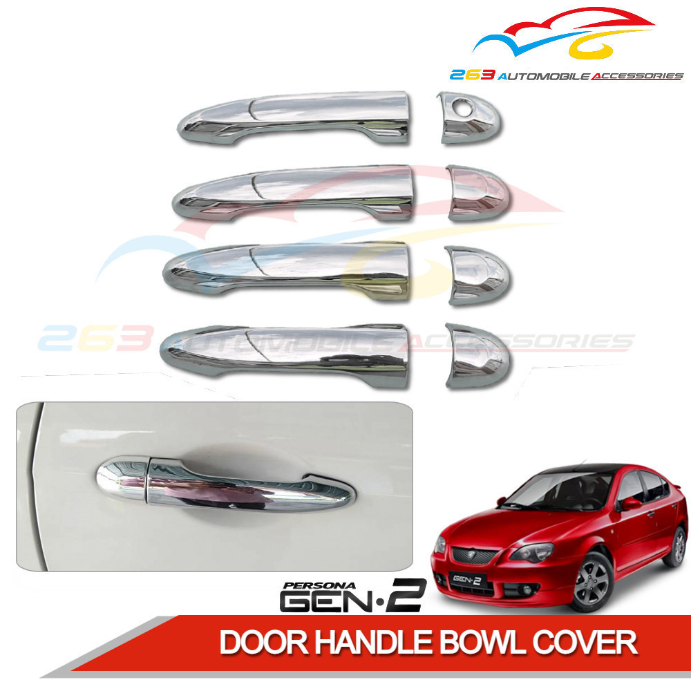 PROTON PERSONA OLD / GEN 2 DOOR HANDLE COVER (CHROME) '8 PC/SET ...