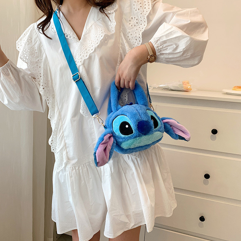 Disney Stitch Shoulder Bag Stationery Bag Cute Plush Shoulder Bag Girl ...
