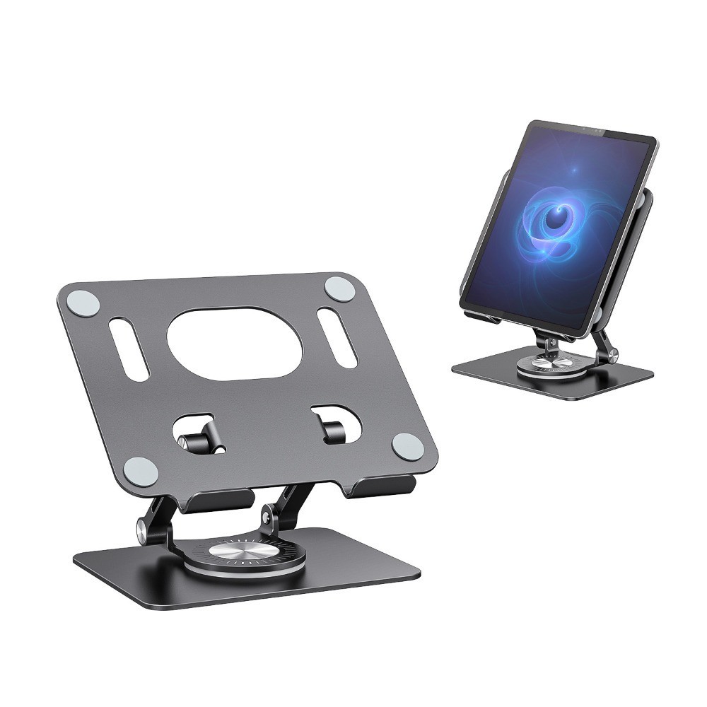 Tablet Stand, Adjustable Swivel Desktop Holder with 360 Degree Rotating ...