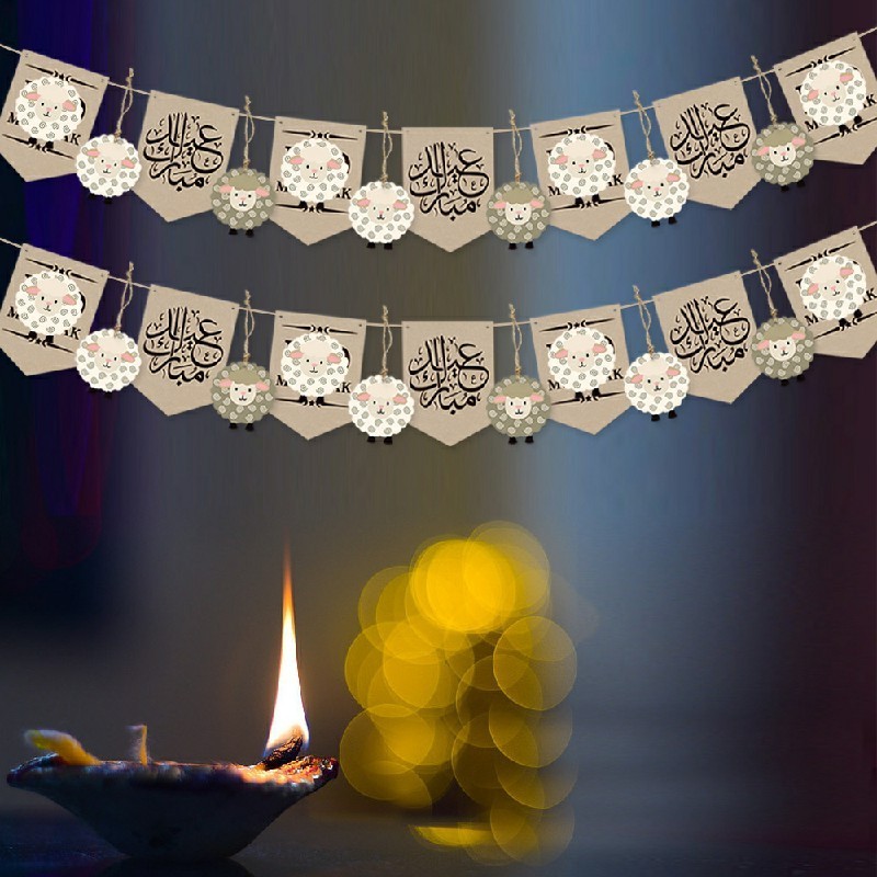 New Raya Party Banner Hari Raya Decoration Ramadan Decror Hang tags ...