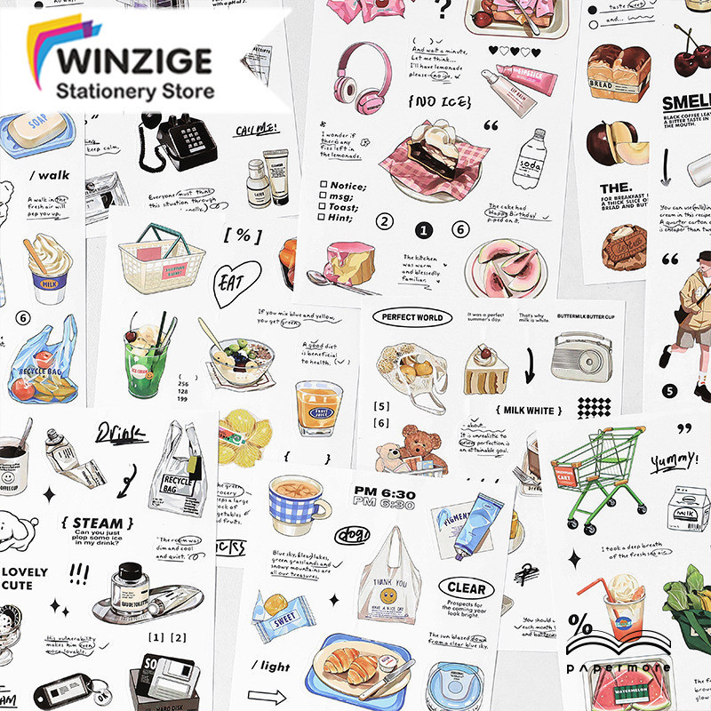 Winzige Cute Stickers Scrapbook Sticker Aesthetic Korean Journal ...