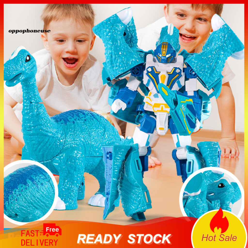OPPO Robot Dinosaur Toy 2-in-1 Assemble Toy Triceratop Brachiosaurus ...