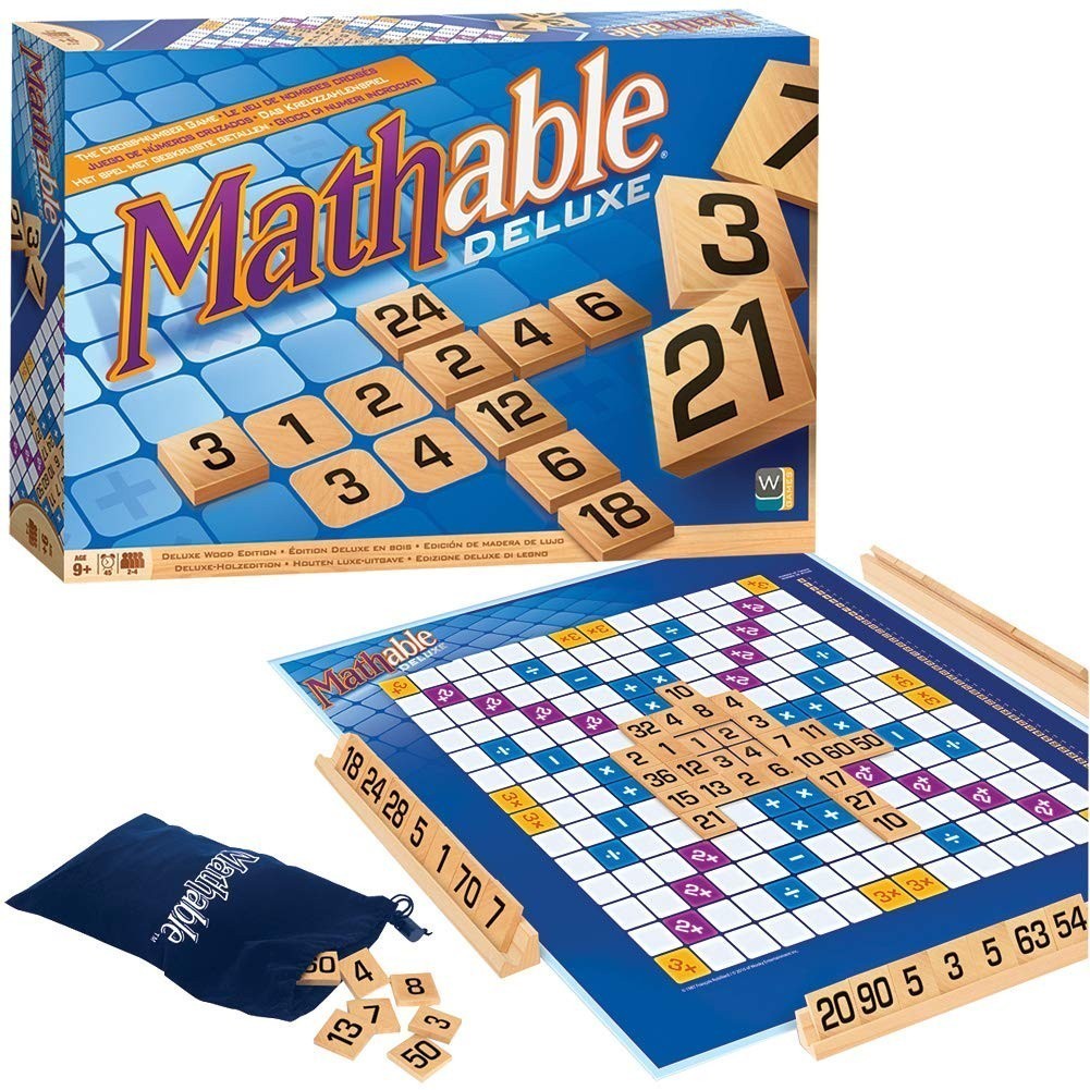 Mathable Deluxe Mathematics & Words Game Board Game Set For Family ...