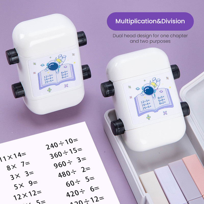 Practice Stamp 2in1 Math Roller Stamp Within 100 Multiplication And ...