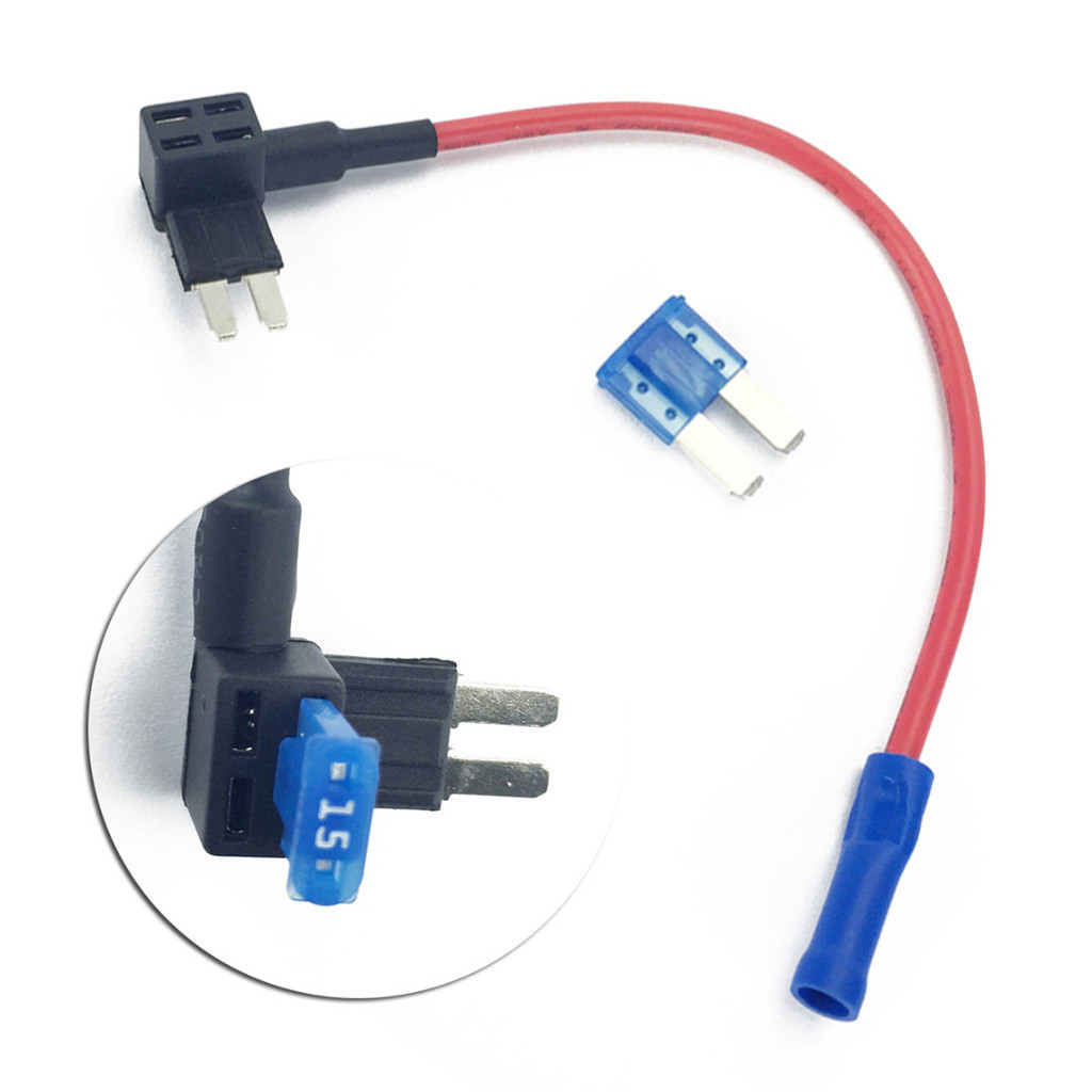 Micro2 ADD-A-CIRCUIT Mini Fuse Tap Adapter Holder+15A Blade Fuse ...