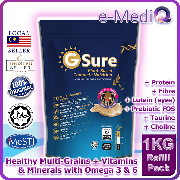 Good Morning GSure 1KG Refill Pack Plant Based Complete Nutrition ...