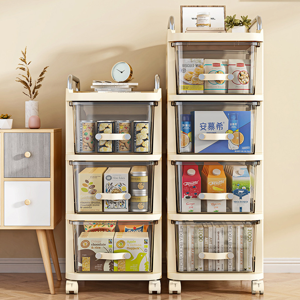 BBD Multi-layer Assembly Movable Storage Shelf Drawer With Handle ...