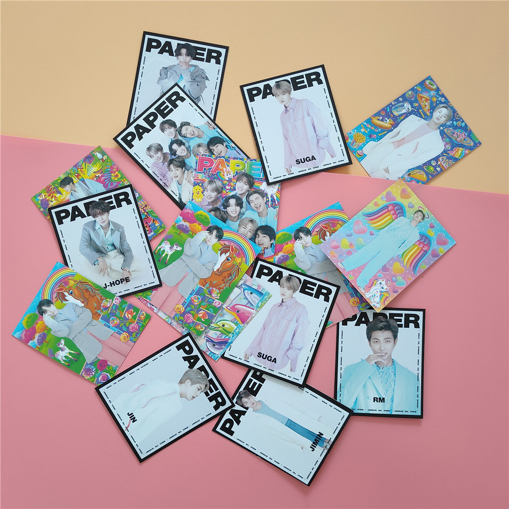 Kpop BTS PAPER LOMO Card Post Cards Photocards HD Collective ID Photo ...