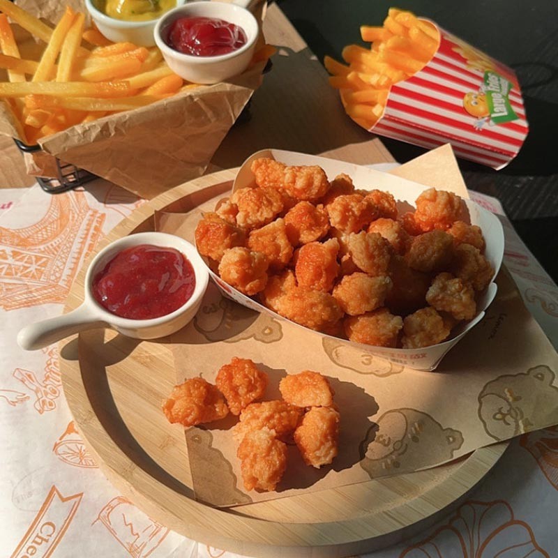 10 Pcs/Pack Artificial PVC French Fries Chicken Popcorn Models Fake ...