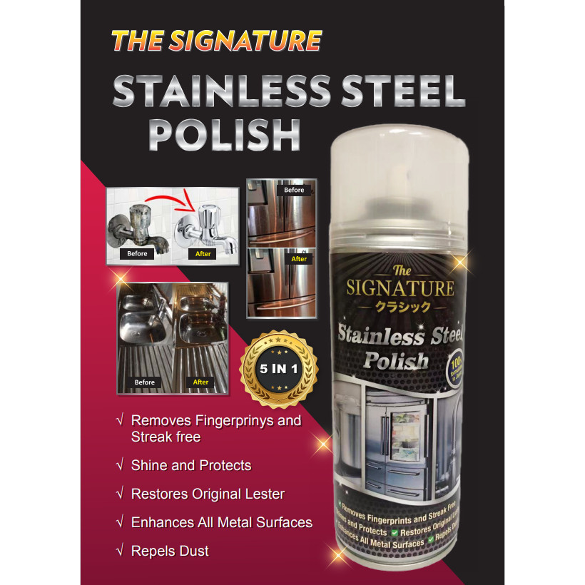 THE SIGNATURE Stainless Steel Polish 不锈钢 400ml | Shopee Malaysia