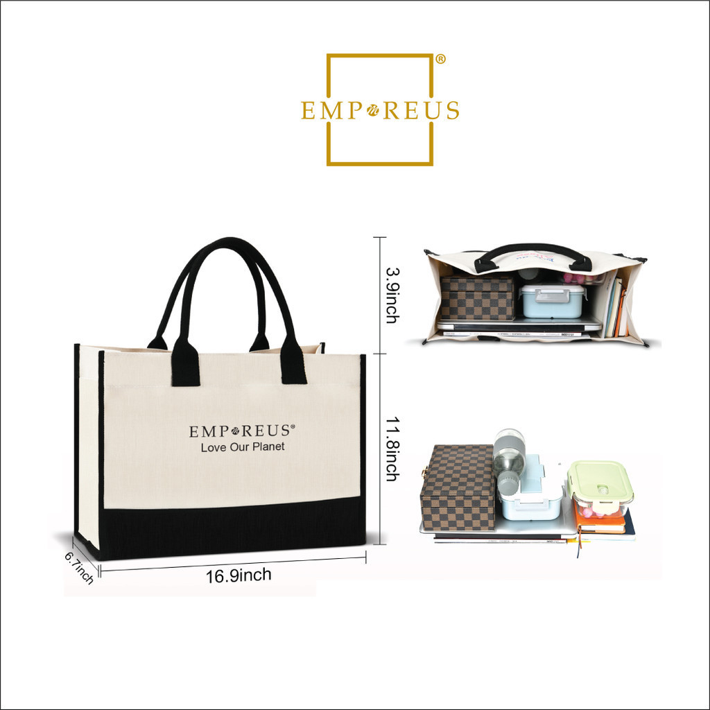 Empreus - Beg Tote Kanvas / Canvas Tote Bag | Shopee Malaysia
