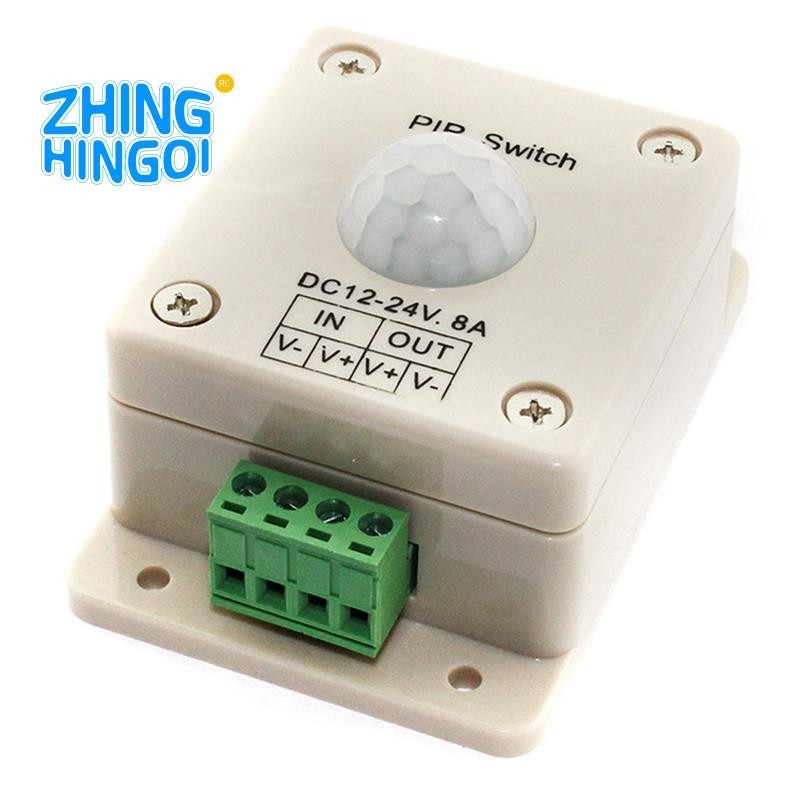 Automatic DC 5V 12V 24V Infrared PIR Motion Sensor Switch Plastic ...