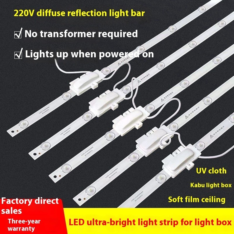 High-voltage Diffuse Reflection Light Bar 220V Advertising Labukabu ...