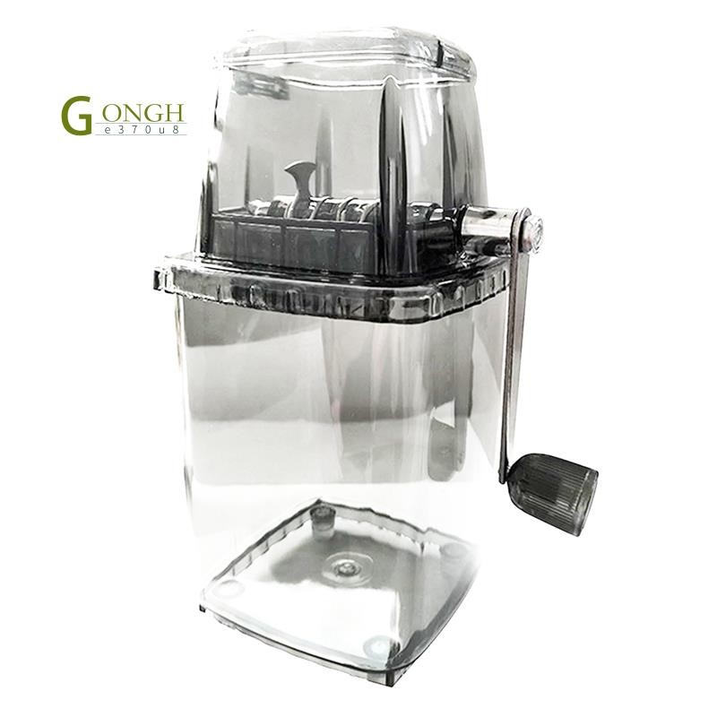 Household Manual Ice Crusher Transparent Multi-Purpose Hand Shaved Ice ...