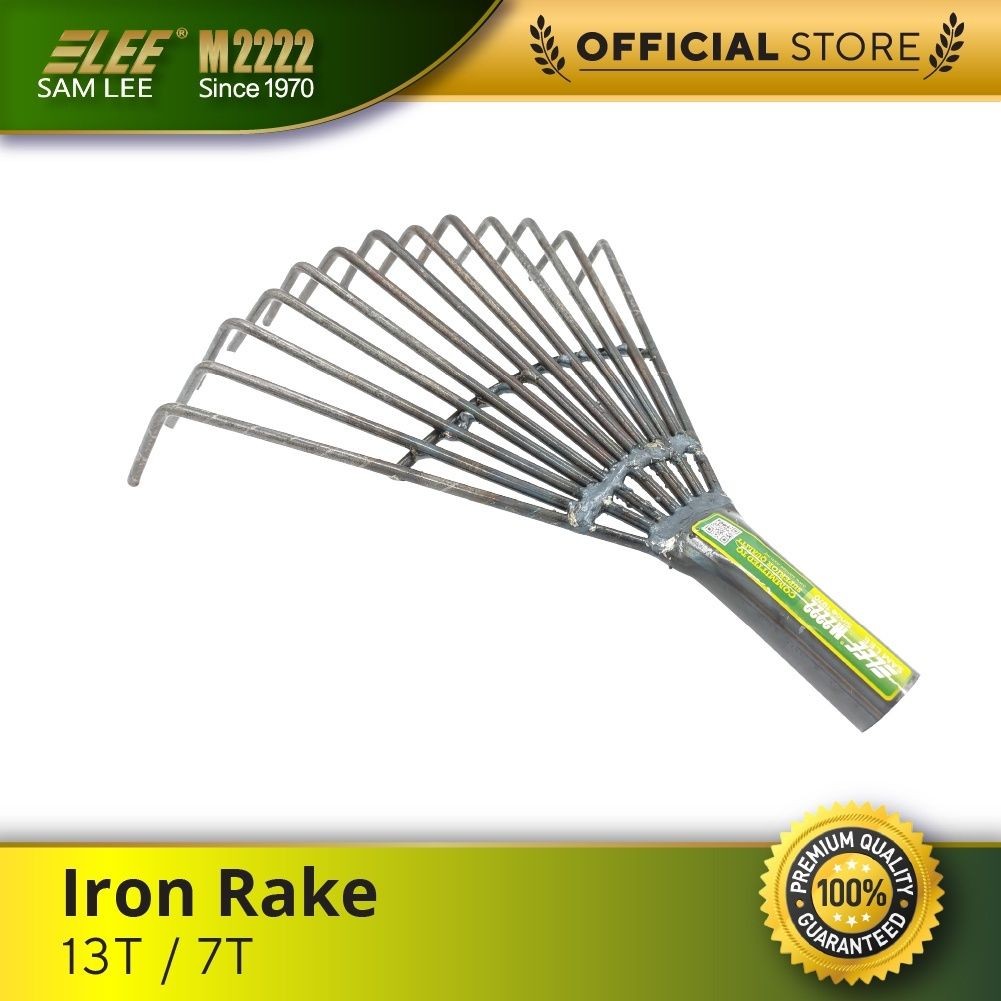 [SAMLEE M2222 HQ] Iron Rake 13T [Rake Besi] Farm Gardening | Shopee ...