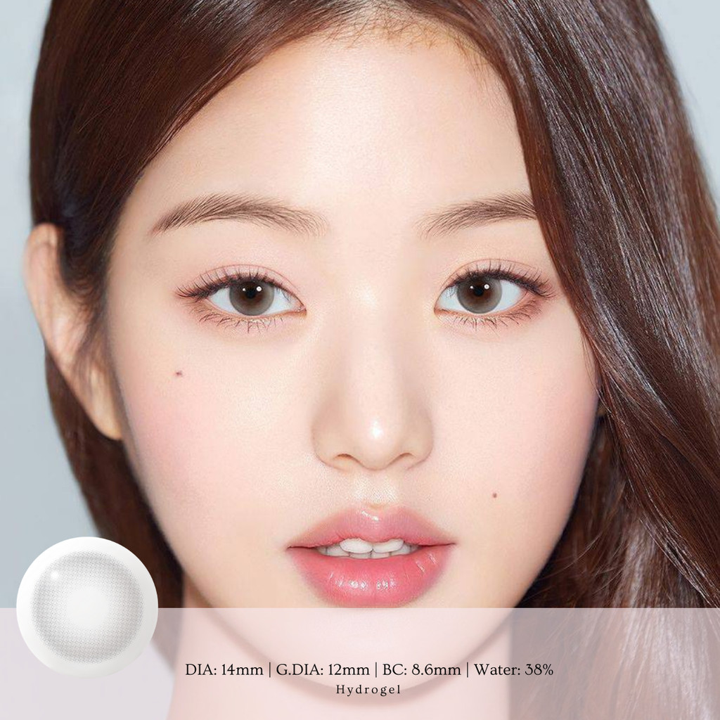 Dewy Kristin Gray 14mm (Monthly) | Shopee Malaysia