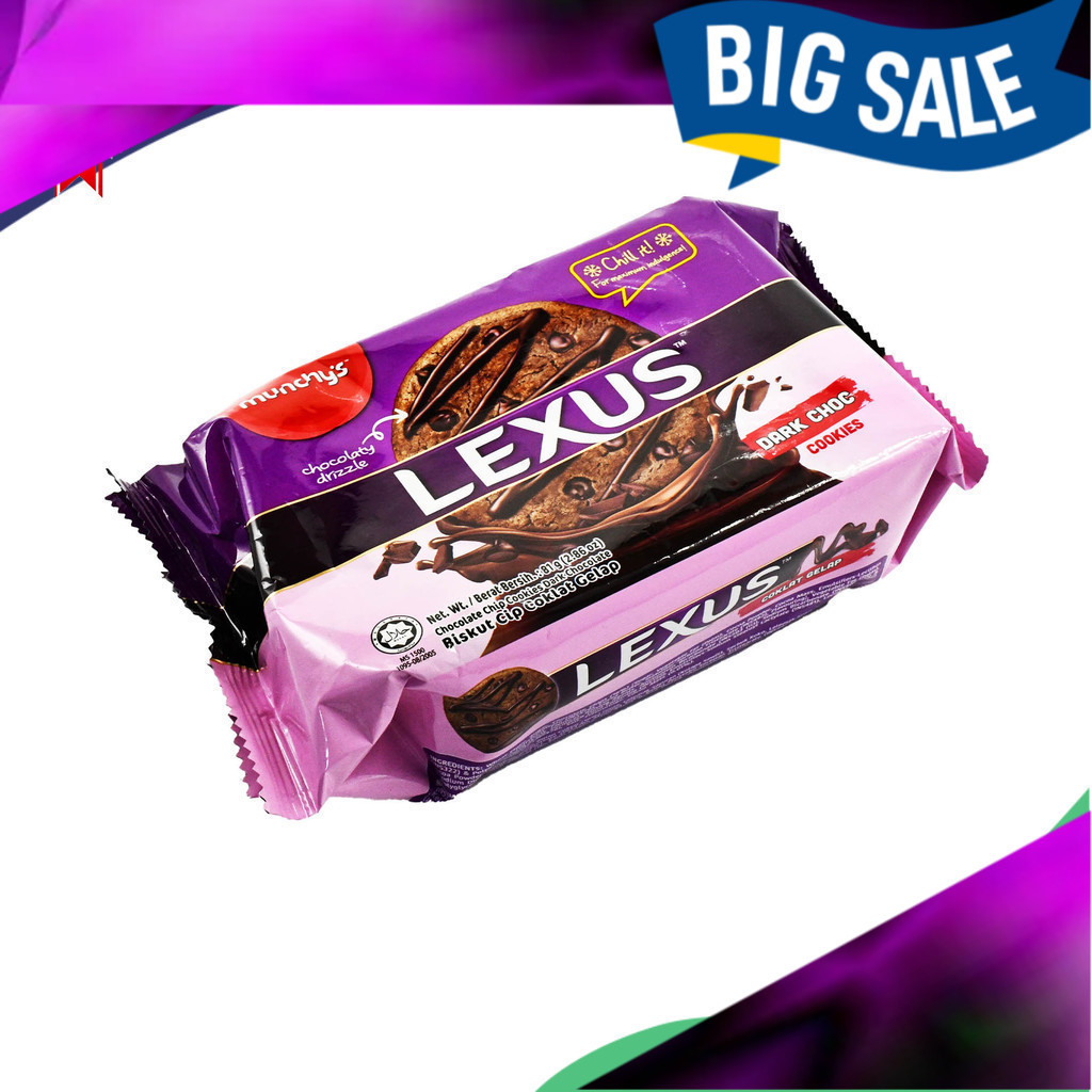(HALAL) (81g x 3 Sachets/Pack) Biskut Coklat Munchy's Lexus Chocolate ...