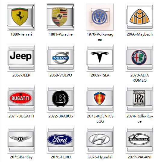 Fashionable Personality Car Logo Module DIY Personality Elastic Module ...
