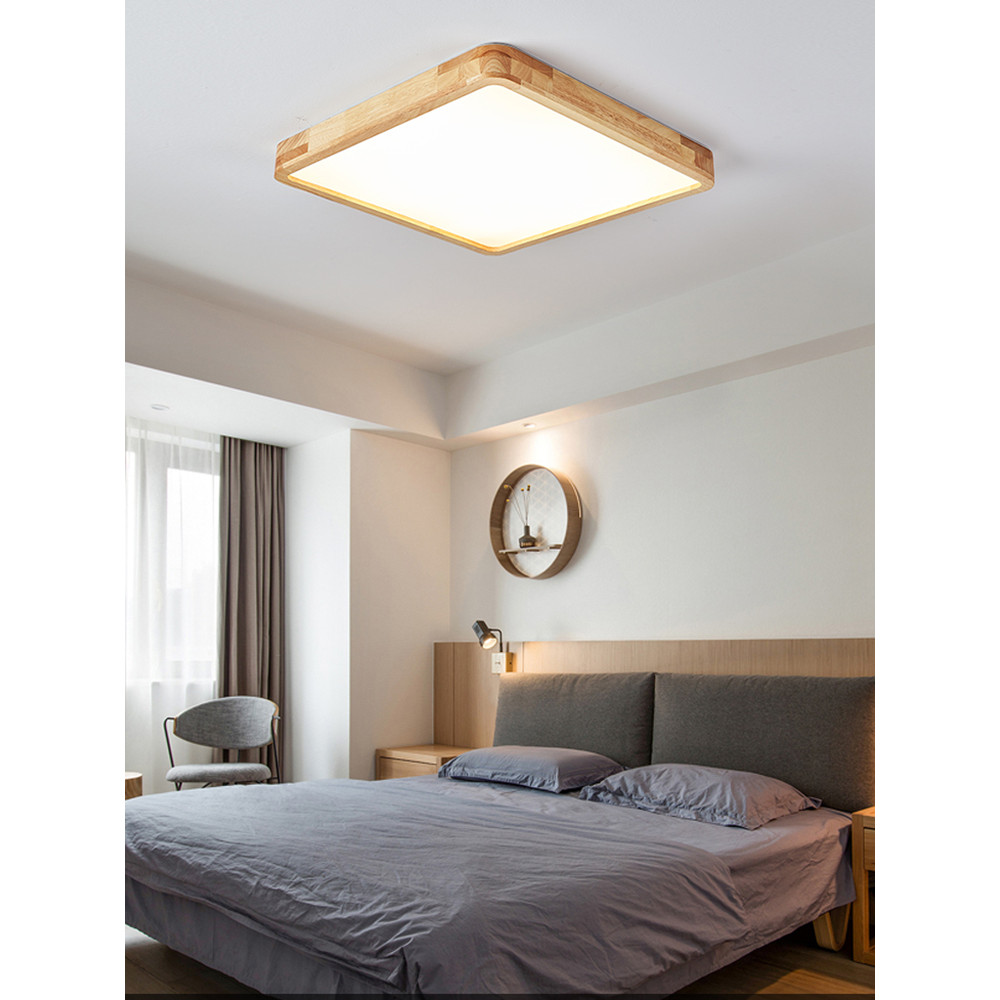 Japanese-Style Log Ceiling Light Living Room Chandelier Ceiling Light ...