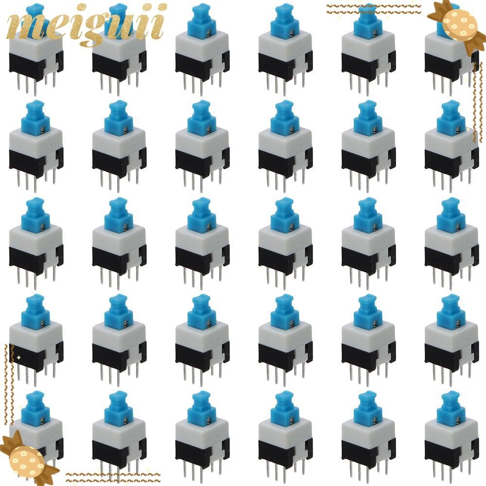 MEIGUII 30 Pcs Power Micro Switch, 7x7mm Complete Model Button Switches ...