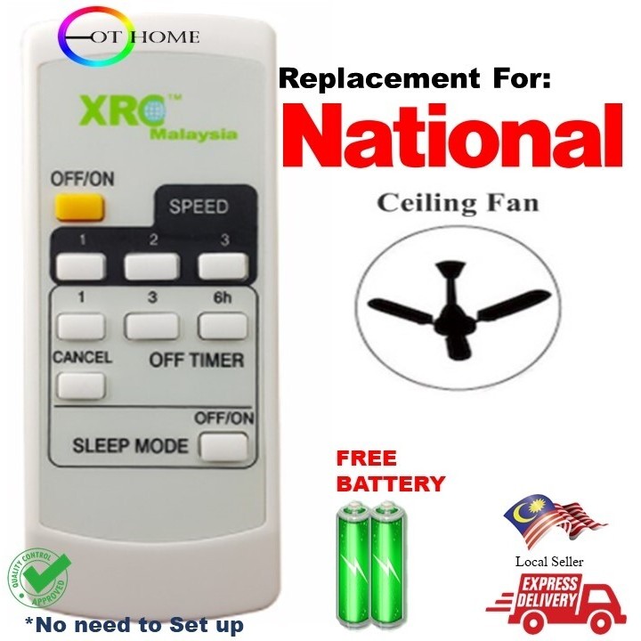 NATIONAL/ PANASONIC CEILING FAN REMOTE CONTROL (REPLACEMENT) | Shopee ...
