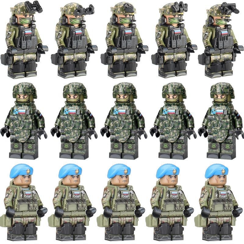 Military moc Russian Army Special Forces Little Green Man Minifigure ...