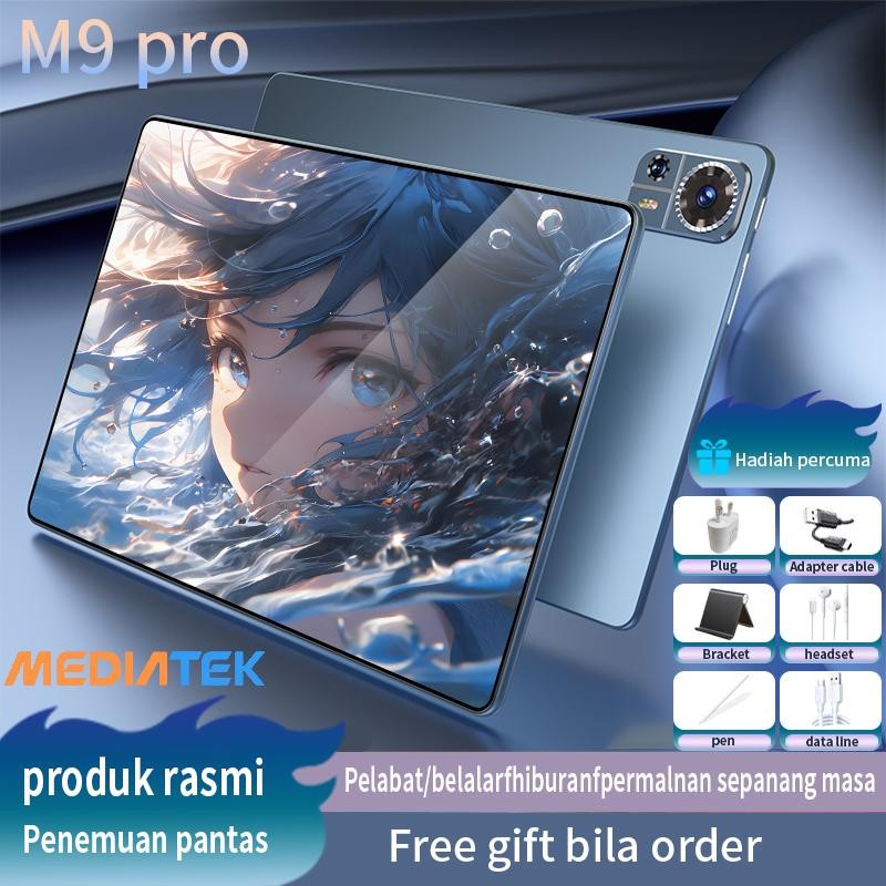 Tablet PC M9 Pro 16GB+512GB 10.8 Inch Skrin Penuh Android Tab tablet permainan 10000mAh Tablet ...