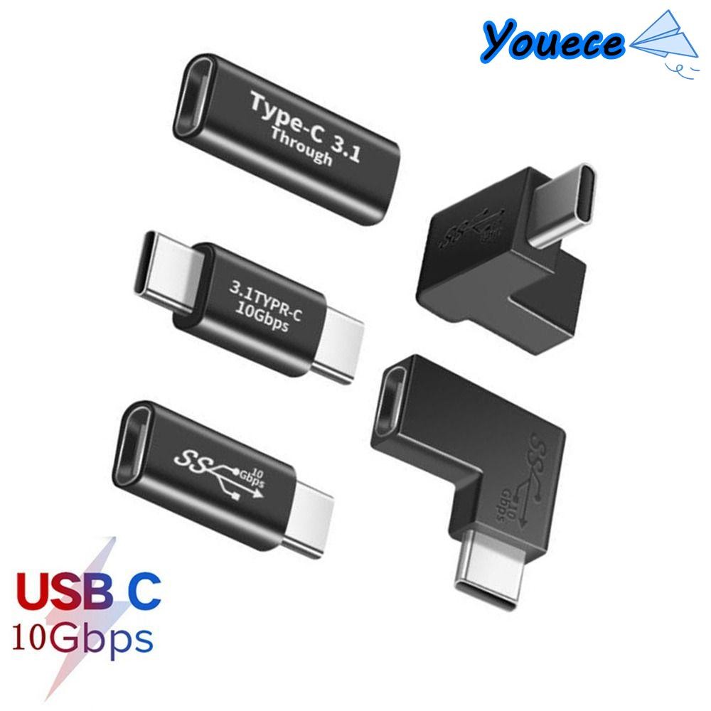 YOUECE USB 3.1 Type-C Elbow Laptop Male To Female AV Converter | Shopee ...