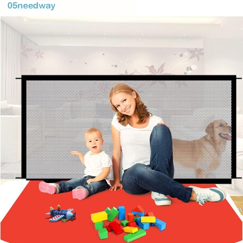 NEEDWAY Baby Safe Guard Door Handy Detachable Gauze Mesh Indoor Outdoor ...