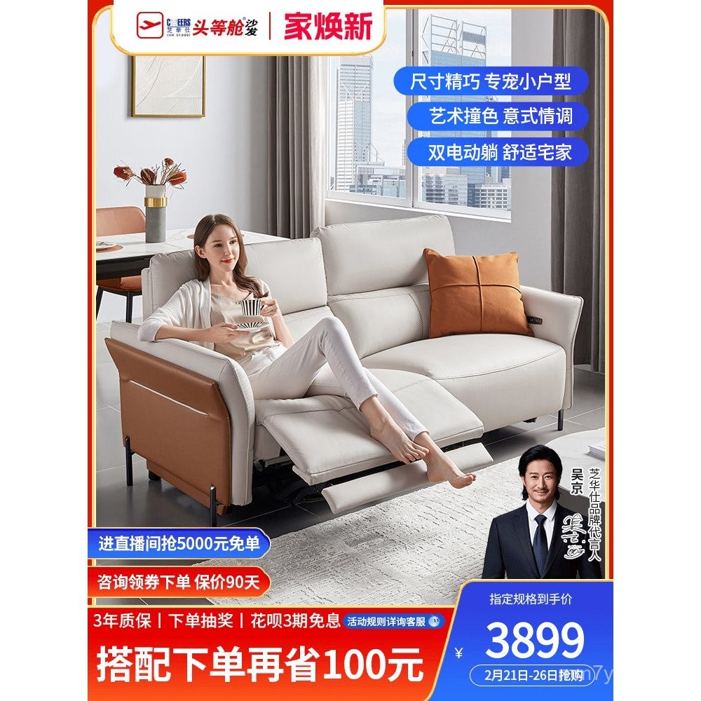 Zhihuashi First Class Italian Minimalist Technology Cloth Sofa Electric ...