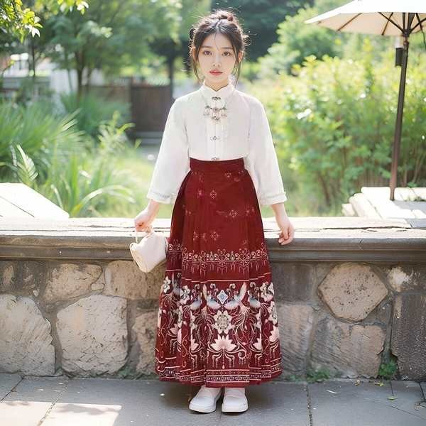 Cheongsam cheongsam Two-Piece Set chinese traditional wear Hanfu Girls ...