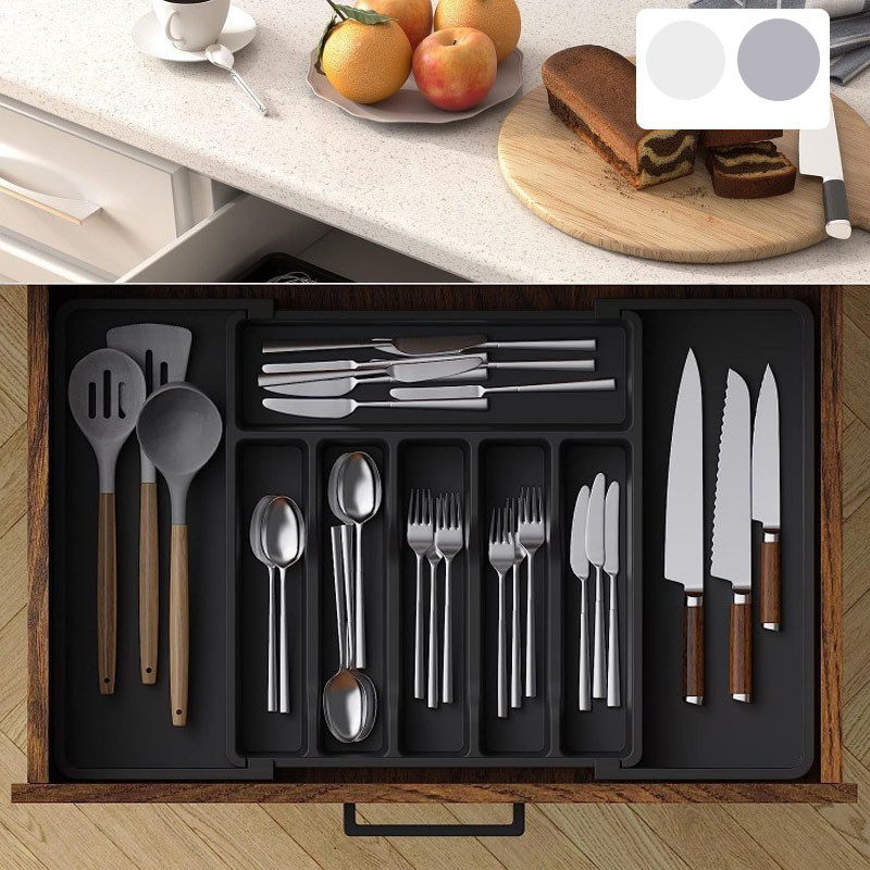 Cutlery Tray for Drawer Kitchen Drawer Divider Tableware Storage Box ...