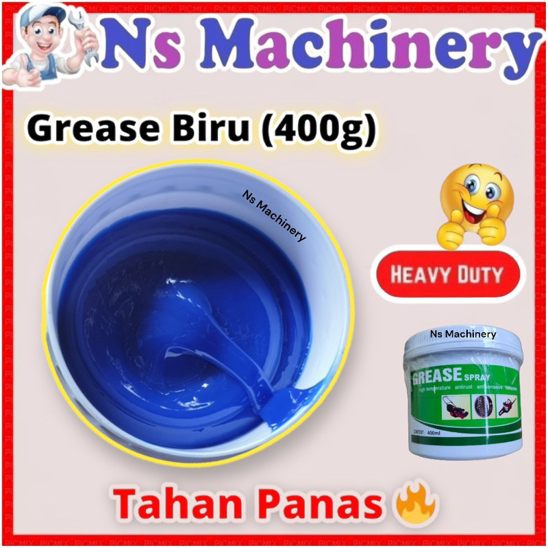 Heavy Duty Heat Resistant Grease Biru Machinery Grease Tahan Panas ...