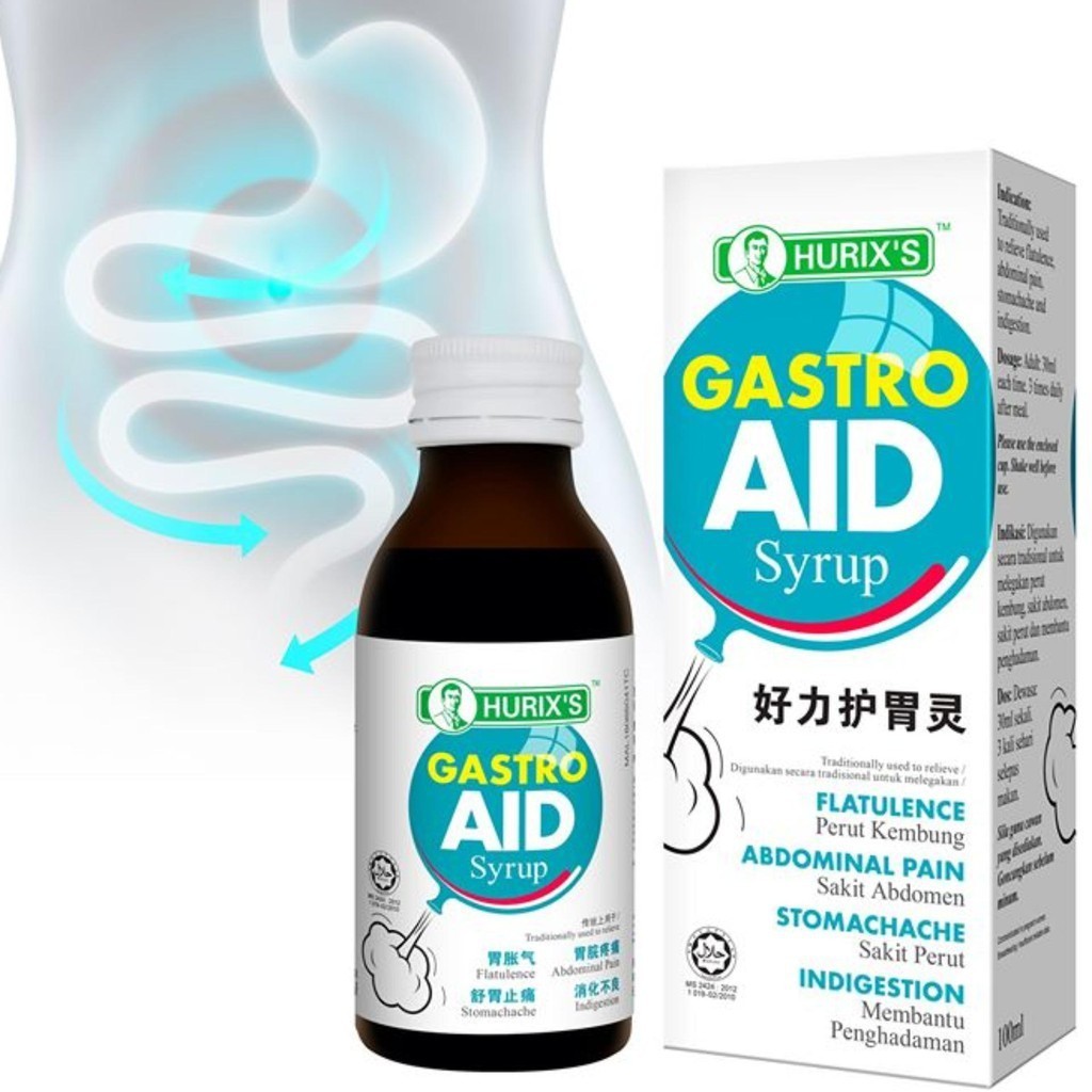 Hurix's Gastro Aid Syrup ( 100ml ) | Shopee Malaysia
