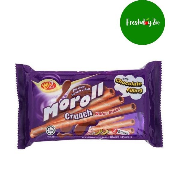 Win2 Moroll Crunch Wafer Sticks Chocolate 108g | Shopee Malaysia