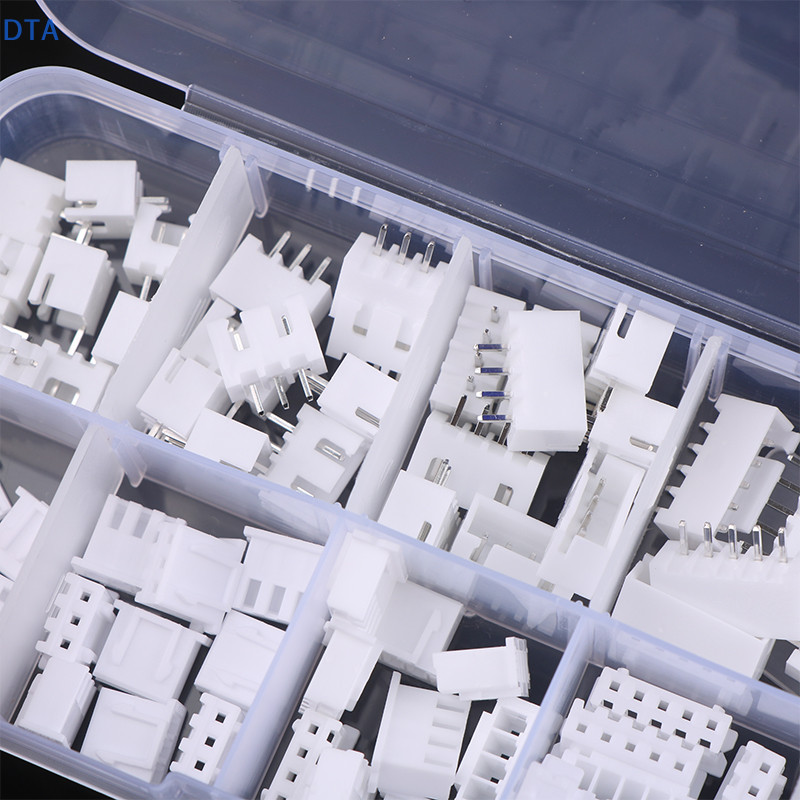 DTA 230Pcs/Box JST PH 2.0mm / XH 2.54mm Pitch Terminals Kit 2/3/4/5 Pin Plug Plastic Housing ...