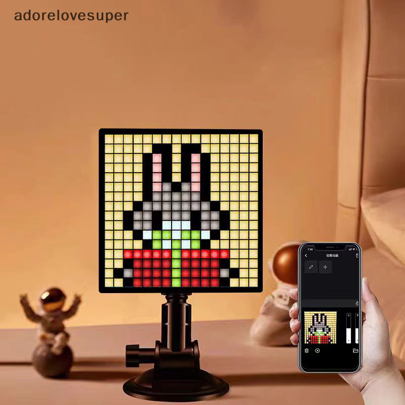 AD1MY Smart LED Matrix Pixel Display RGB DIY Graffiti App Control Art ...