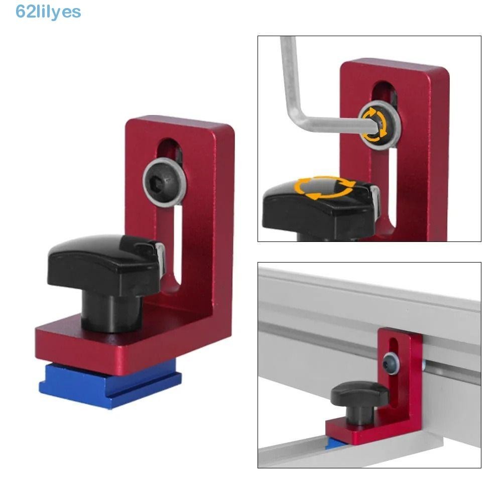 LILYES Aluminium Profile Fence, Adjustable T-track Miter Track ...