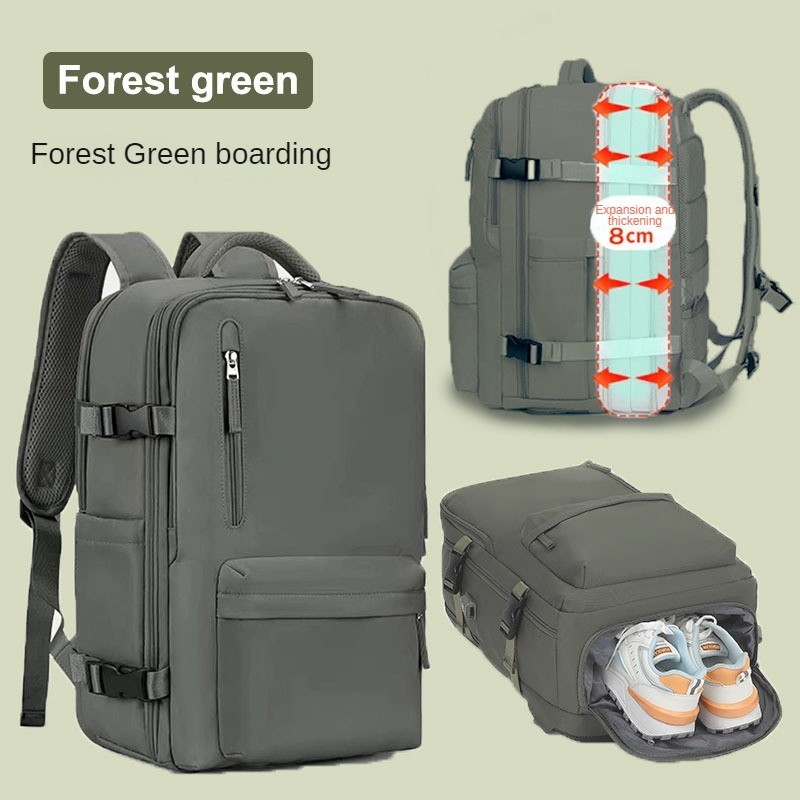 40L Travel Backpack Expandable Backpack Waterproof Duffel Bag Extra ...