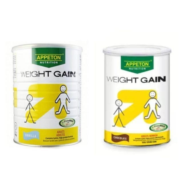 APPETON NUTRITION WEIGHT GAIN - CHOCOLATE | VANILLA (EXP: 07/2024 ...