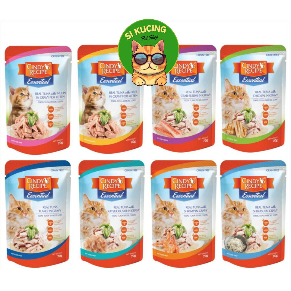 Cindy's Recipe Essential Gravy Wet Pouch 70G (Real Tuna) - Cat Wet Food ...